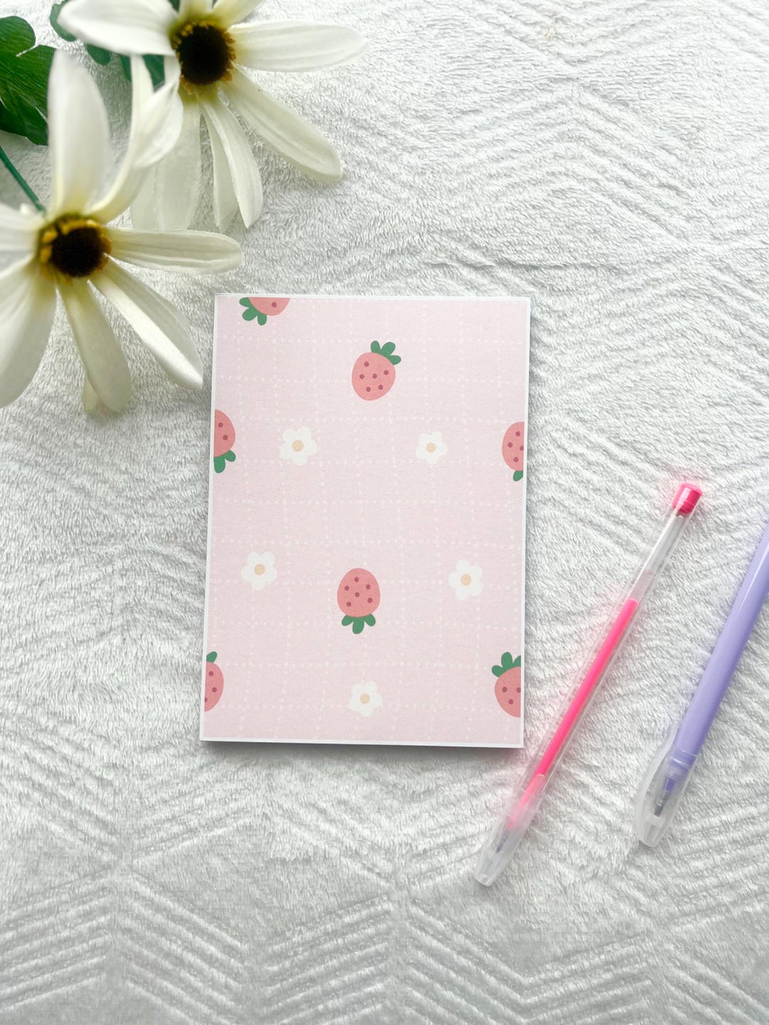 Cute Strawberry Notepad, Steawberry Notepads, Cute Notepad, Gifts for ...