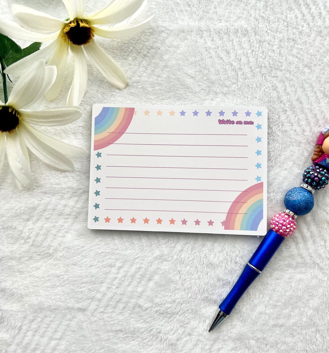 Cute Memo Pads, Memo Notepad, Rainbow Memo Pads, Rainbow Notepads ...