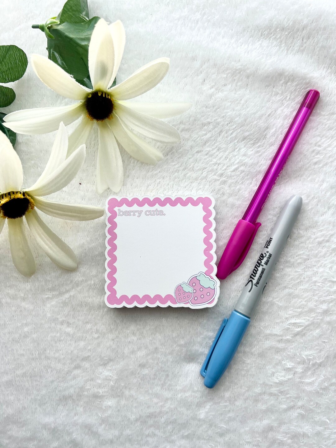 Berry Cute Post It Notes, Strawberry, Strawberry Notepad, Strawberry ...