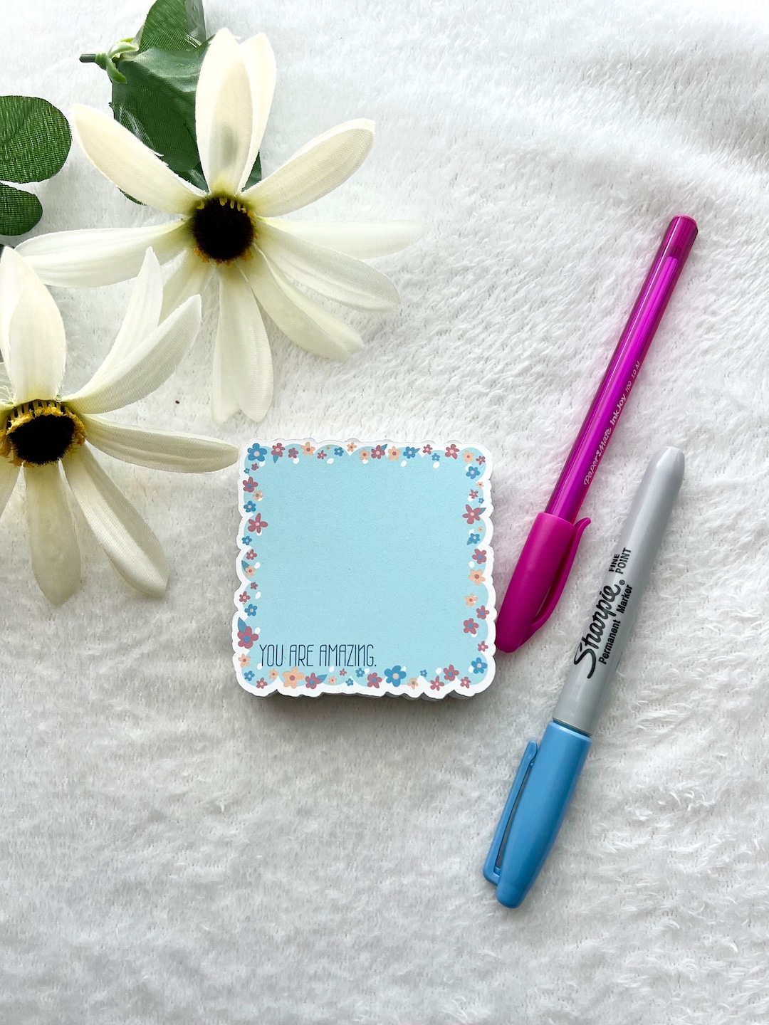 Cute Post It Notes, Mental Health Notepad, You Are Amazing Post Its ...