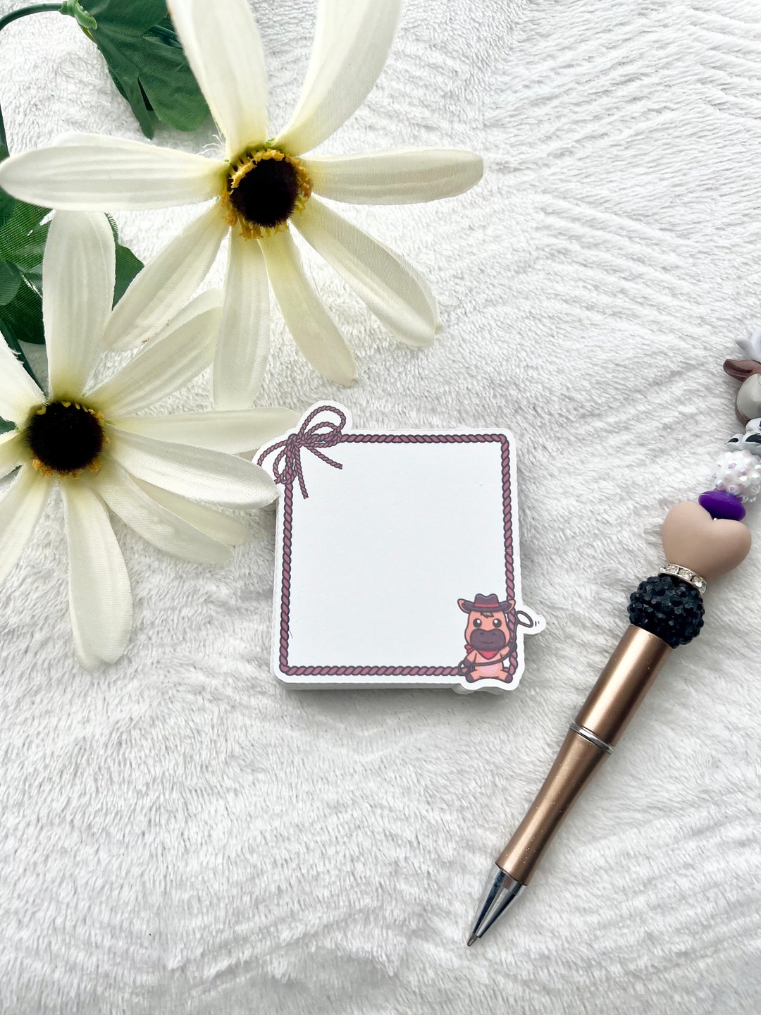 Cute Post It Notes, Cowboy Post Its, Cowboy Notepad, Country Mini ...