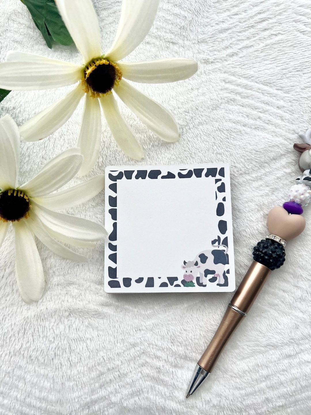 Cute Post It Notes, Cowprint Post Its, Cow Notepad, Cow Print Mini ...