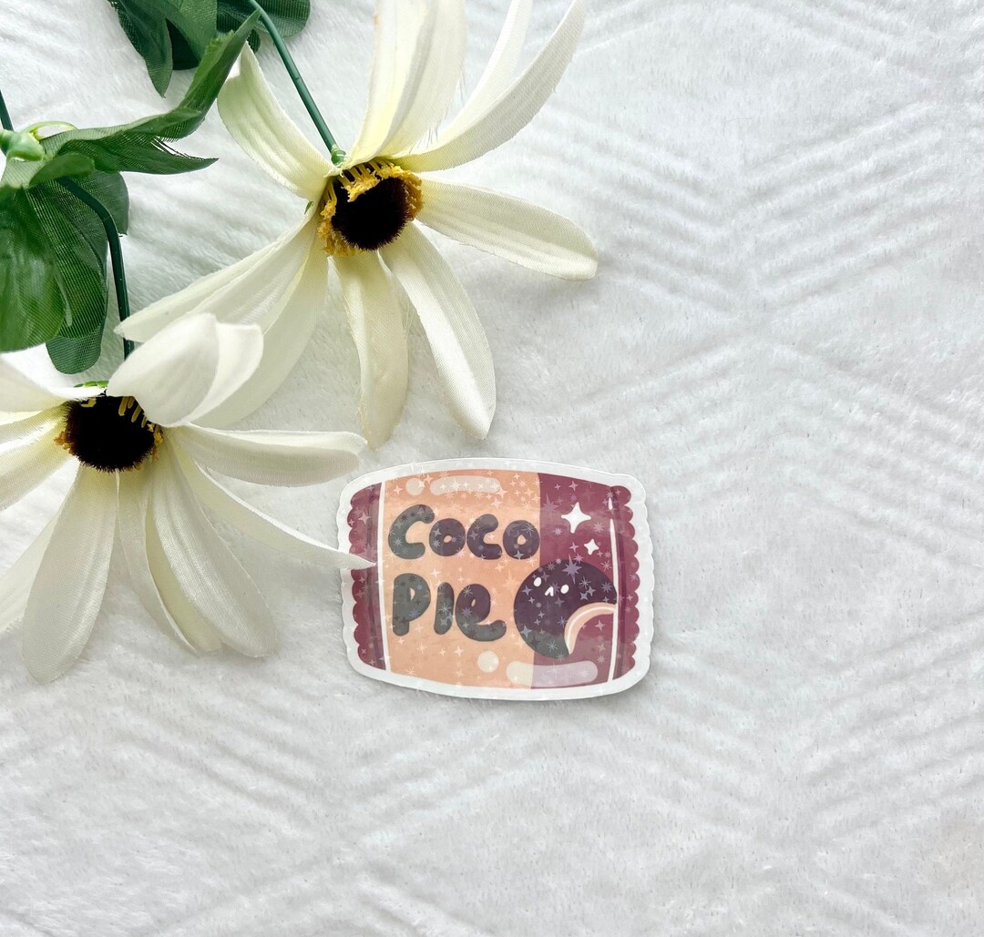 Holographic Stickers, Choco Pie Stickers, Cute Chocolate Pie Stickers ...