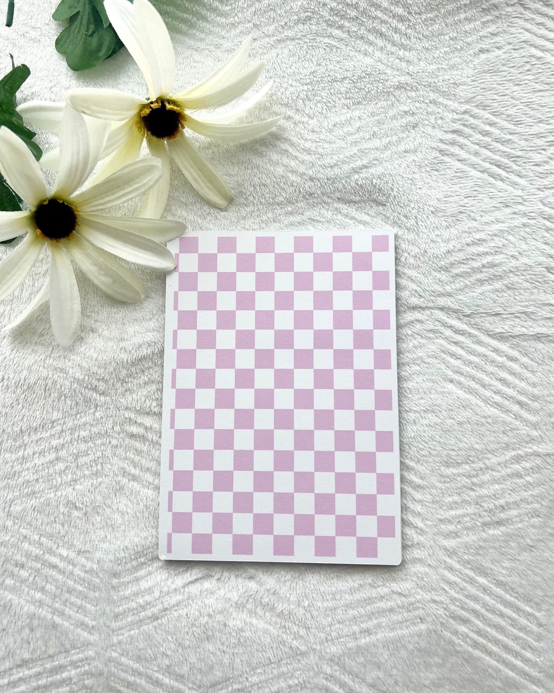 Cute Notepads, Pink Checkered Notepads, Checkered, Gifts for Her, Cute ...