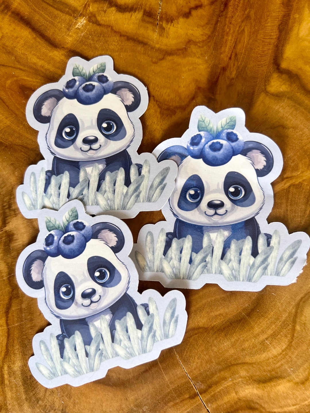 Blueberry Panda Sticker Fruit Panda Cute Stickers Panda - Etsy