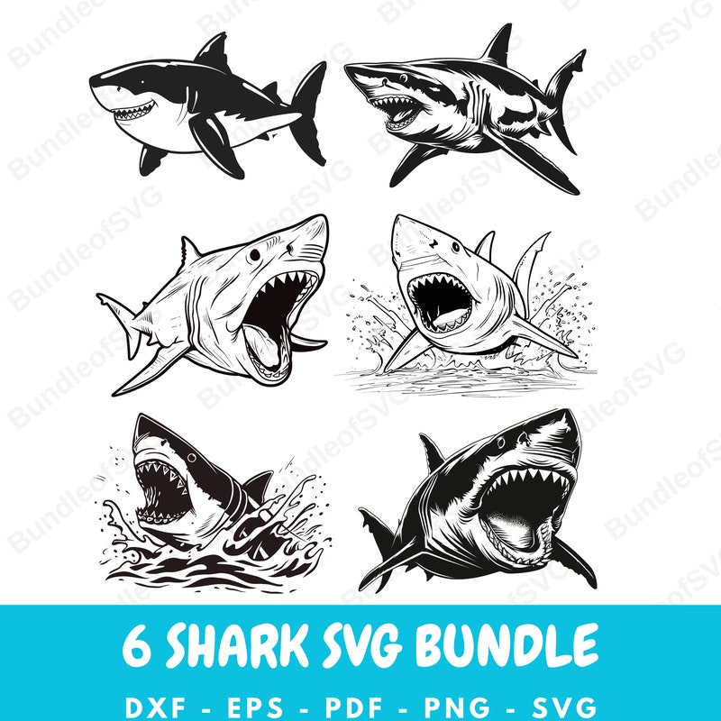 Shark Family Bundle - Etsy