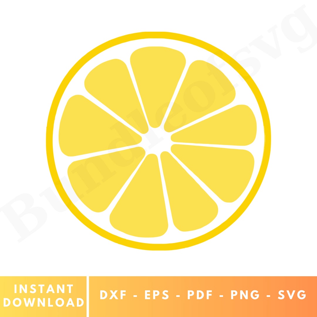 Lemon Slice SVG, Lemon Svg Cricut, Lemon Png, Fruit Svg, Tshirt Design ...