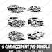 Car Accident SVG Bundle - Car Wreck Silhouette - Smashed Car Svg ...