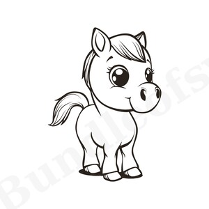 Baby Horse Svg Bundle, Cute Horse Svg Bundle, Cute Baby Horse, Cute ...