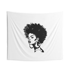 Beautiful Afro Woman SVG - Elegant Afro Lady Silhouette - Black Woman ...