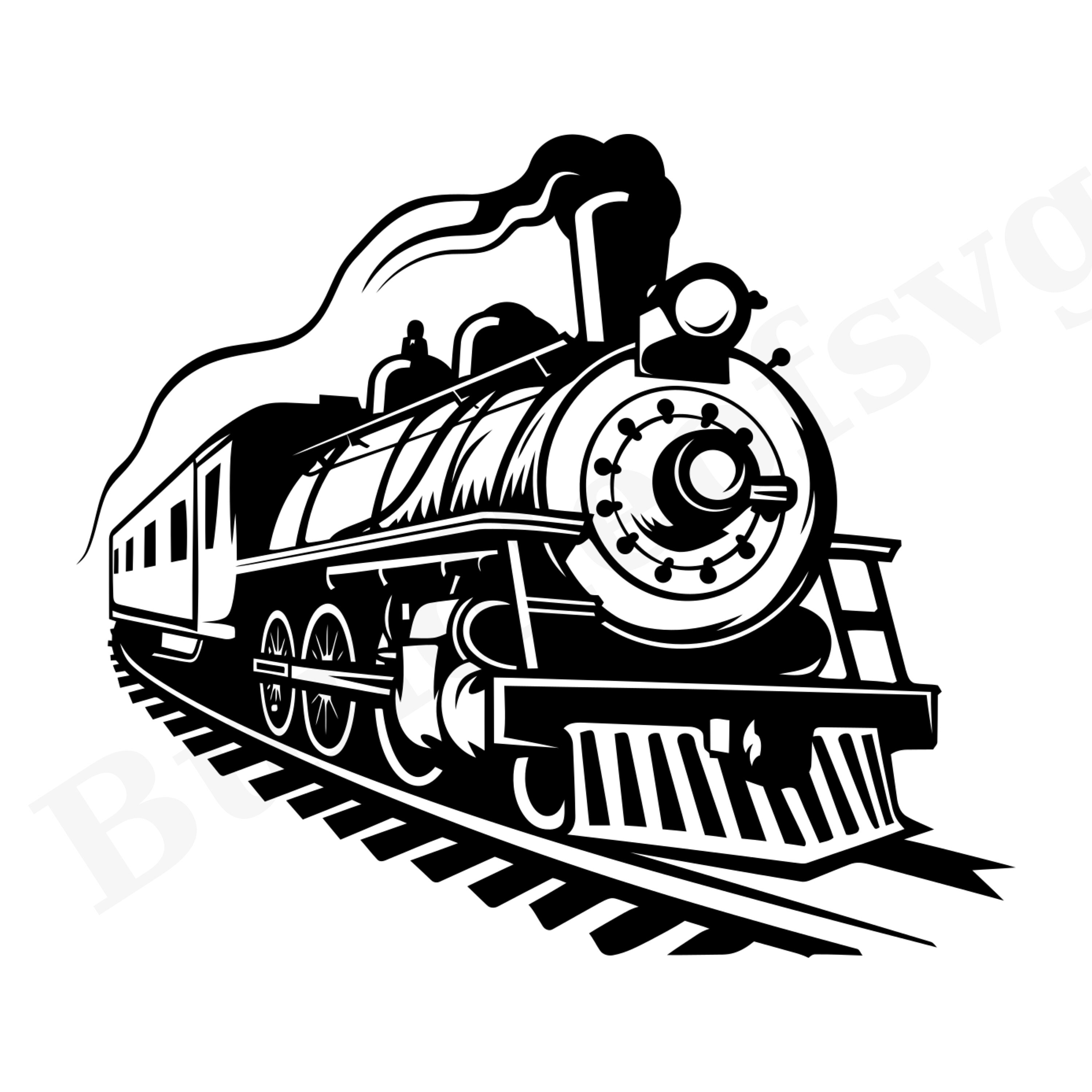 Train SVG Bundle, Train Svg, Locomotive Svg, Train Silhouette, Train ...