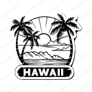 Hawaii SVG Bundle, Aloha Svg, Hawaiian Svg, Beach Svg, Vacation Svg ...