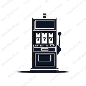 Slot Machine SVG Bundle - Gambling Svg - Casino Game Vector Graphics ...