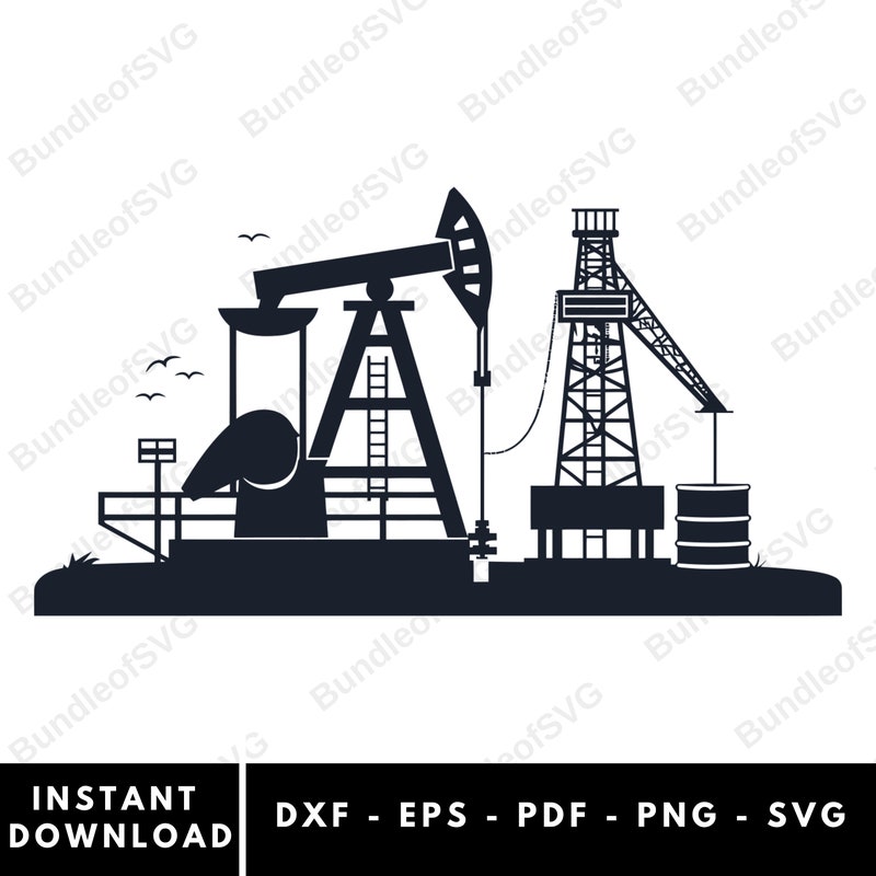 Oil Field Svg - Etsy