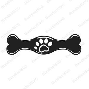 Dog Bones SVG Bundle Instant Download, Pet Lover Digital Cut Files Paw ...