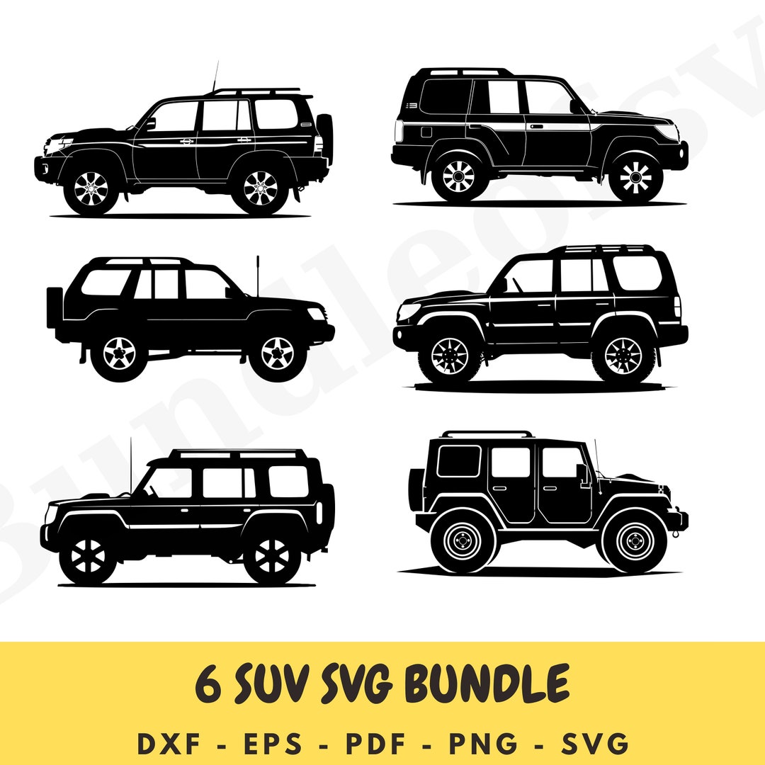 SUV Svg Bundle, Suv Clipart, Driver Svg, Car Files Svg Bundle, Cars SVG ...