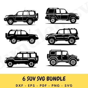 SUV Svg Bundle, Suv Clipart, Driver Svg, Car Files Svg Bundle, Cars SVG ...