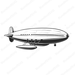 Zeppelin Svg Bundle Zeppelin Svg Zeppelin Balloon Svg Zeppelin Vector ...
