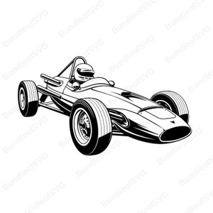 Retro Racing Car SVG Bundle - Vintage Design Files for DIY Projects ...