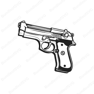 Handgun SVG Bundle - Handgun Svg - Gun Svg - Gun Cut Files - Revolver ...