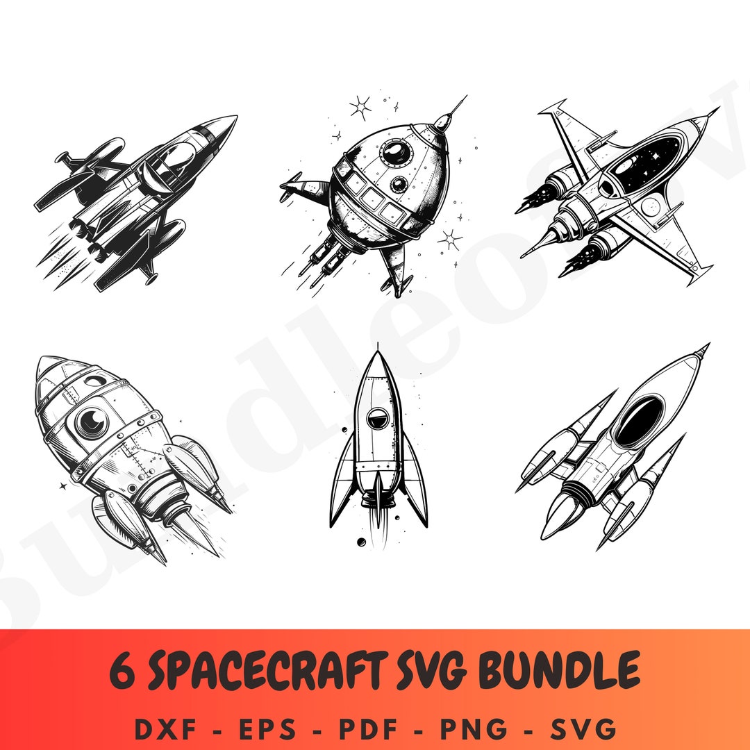 Spacecraft SVG, Space Shuttle SVG, Rocket Svg, Rocket Ship Svg, Rocket ...