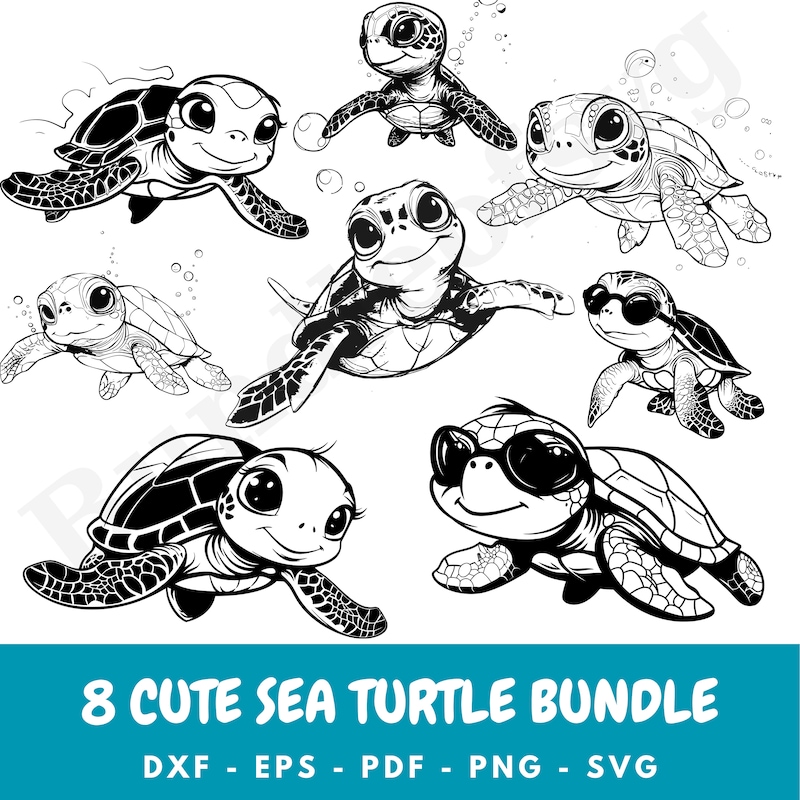 Sea Turtle Svg - Etsy