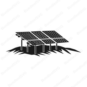 Solar Panel Svg Bundle - Renewable Energy Svg - Solar Panel Silhouette ...