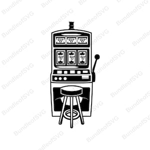Slot Machine SVG Bundle - Gambling Svg - Casino Game Vector Graphics ...
