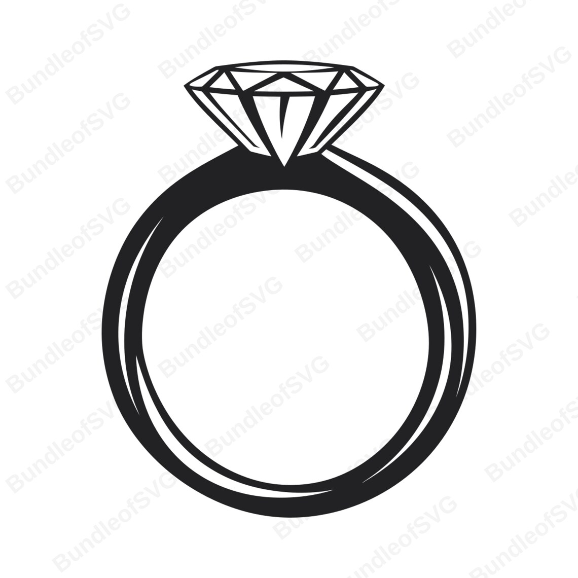 Shine Bright With Our Diamond Ring Svg Bundle - Digital Download ...