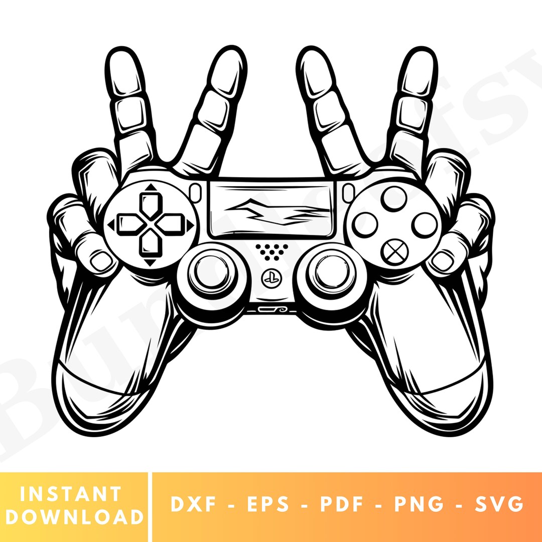 Gamer Svg, Game Controller SVG, Controller Clipart, Gamer Cricut, Gamer ...