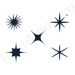 20 Sparkle Star Svg Bundle - Sparkle Star Svg - Star Clipart - Star ...