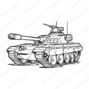Tank SVG Bundle, Military Tank Svg, Modern Tank Svg, Battle Tank ...