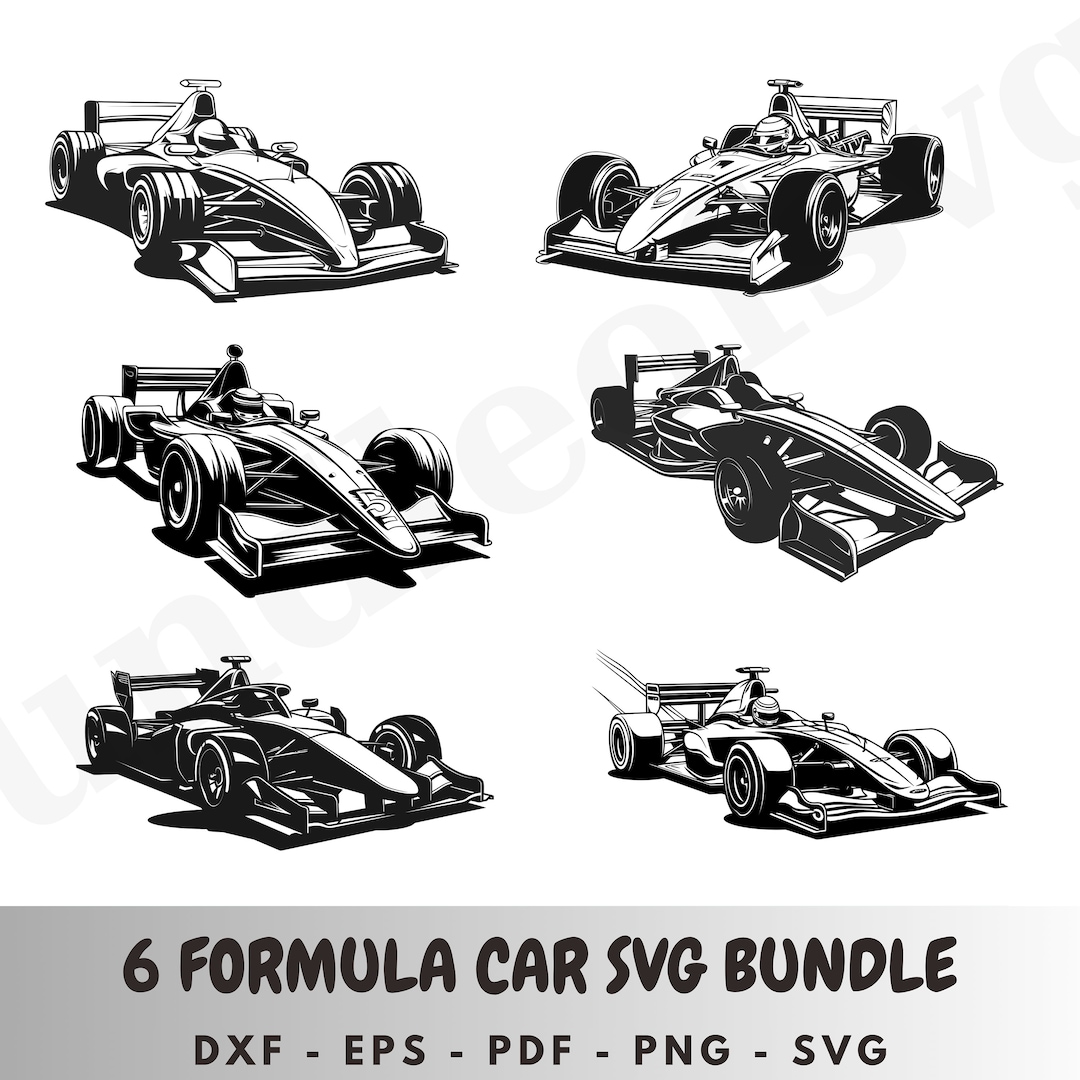 Formula Car Svg Bundle, Racing Car Svg Bundle, Formula 1 SVG, F1 Racer ...