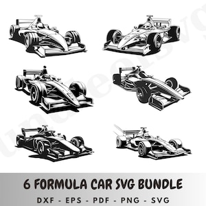 Formula Car Svg Bundle, Racing Car Svg Bundle, Formula 1 SVG, F1 Racer ...