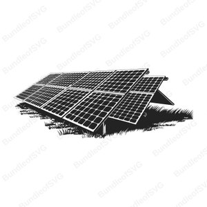 Solar Panel Svg Bundle - Renewable Energy Svg - Solar Panel Silhouette ...