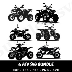 Atv Quad Bike Svg Bundle, 4 Wheeler Svg Bundle, Quad Silhouette, ATV ...