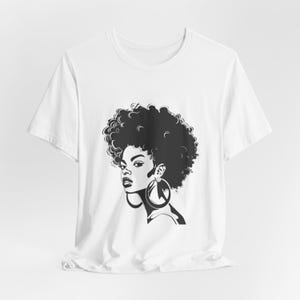 Beautiful Afro Woman SVG - Elegant Afro Lady Silhouette - Black Woman ...