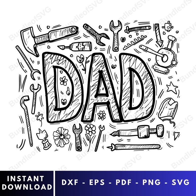 Dad's Favorite Tools SVG Set Instant Download Design Dad Tools Svg Dad ...