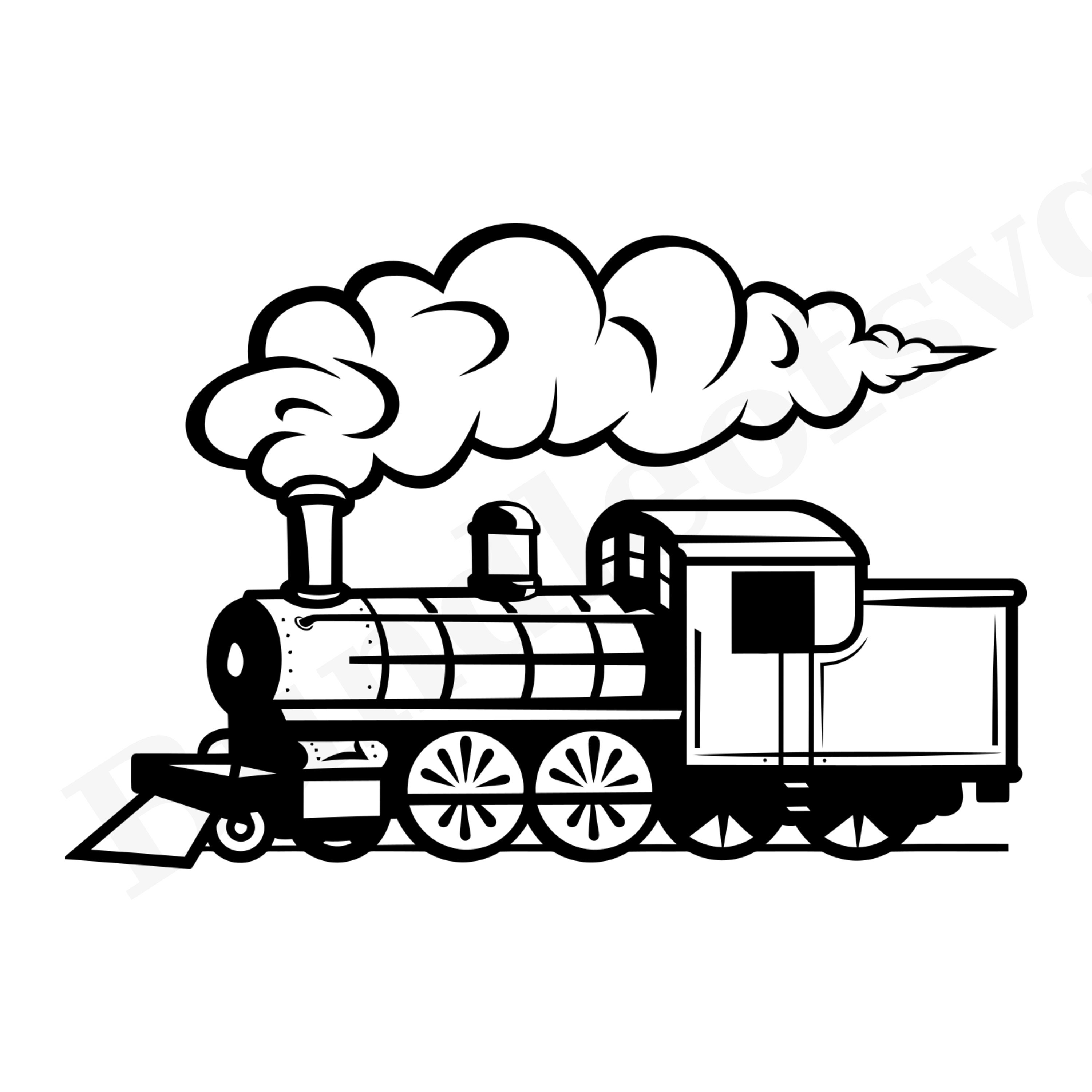Train SVG Bundle, Train Svg, Locomotive Svg, Train Silhouette, Train ...