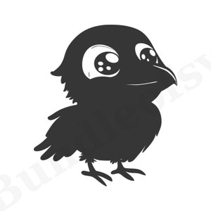 Crow Svg Bundle Crow Png Cute Crow Svg Bundle Cute Baby Crow Cute Crow ...