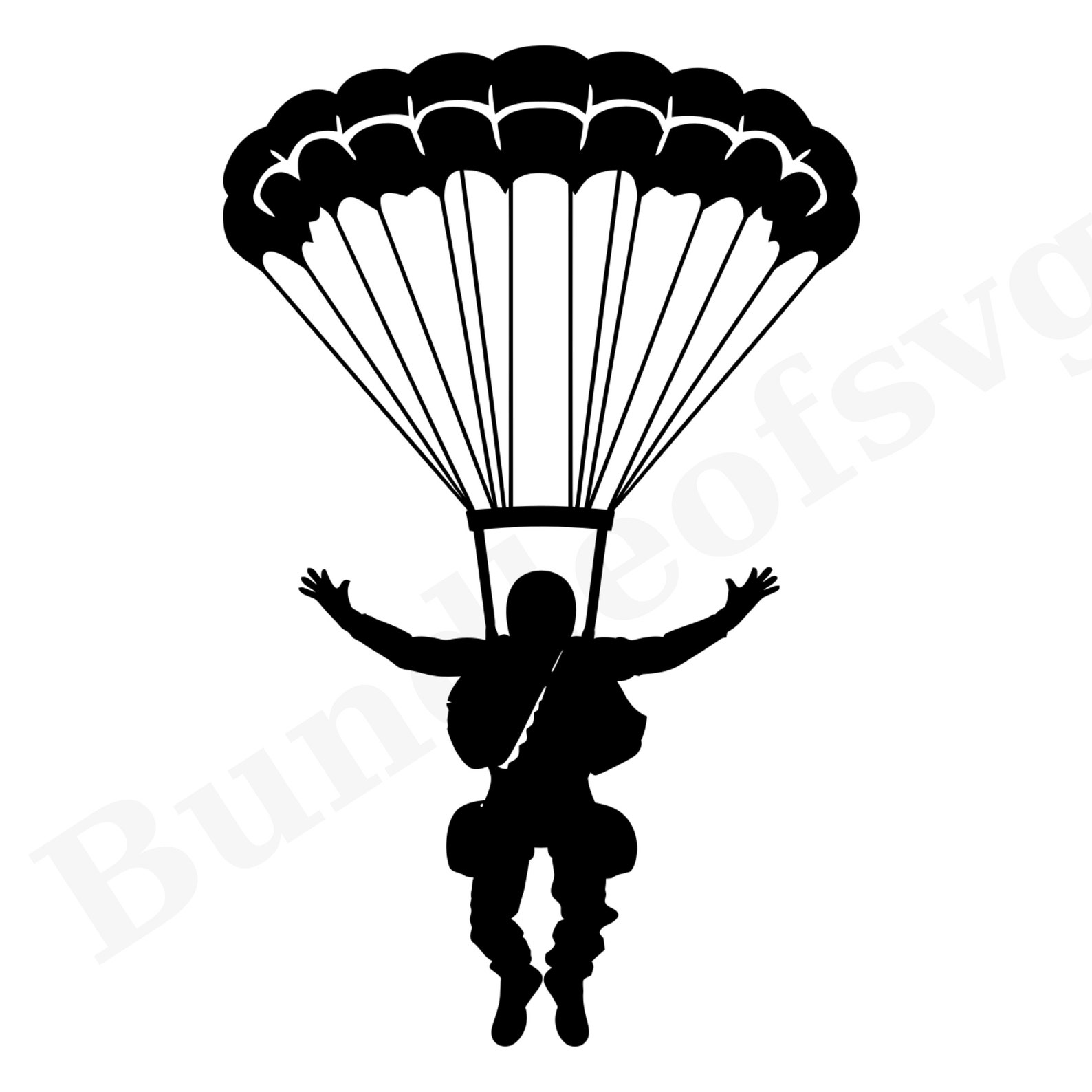 Parachute SVG Bundle, Parachutist Svg, Parachute Vector, Parachute Png ...