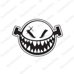 Evil Smile SVG Bundle - Creepy Grin Designs - Halloween SVG - Spooky ...