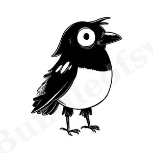 Crow Svg Bundle Crow Png Cute Crow Svg Bundle Cute Baby Crow Cute Crow ...