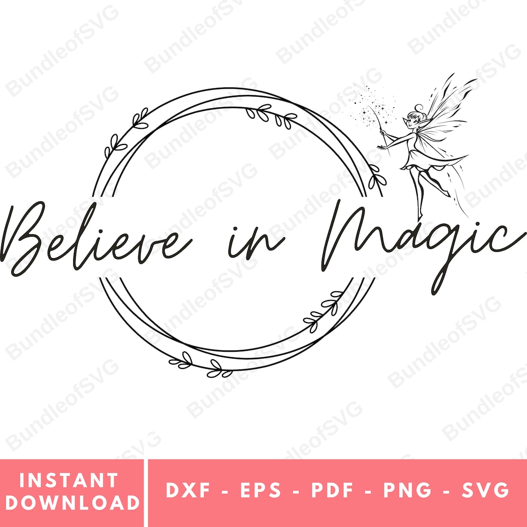 Believe in Magic SVG - Inspirational Quote Cut File - Magical SVG for ...