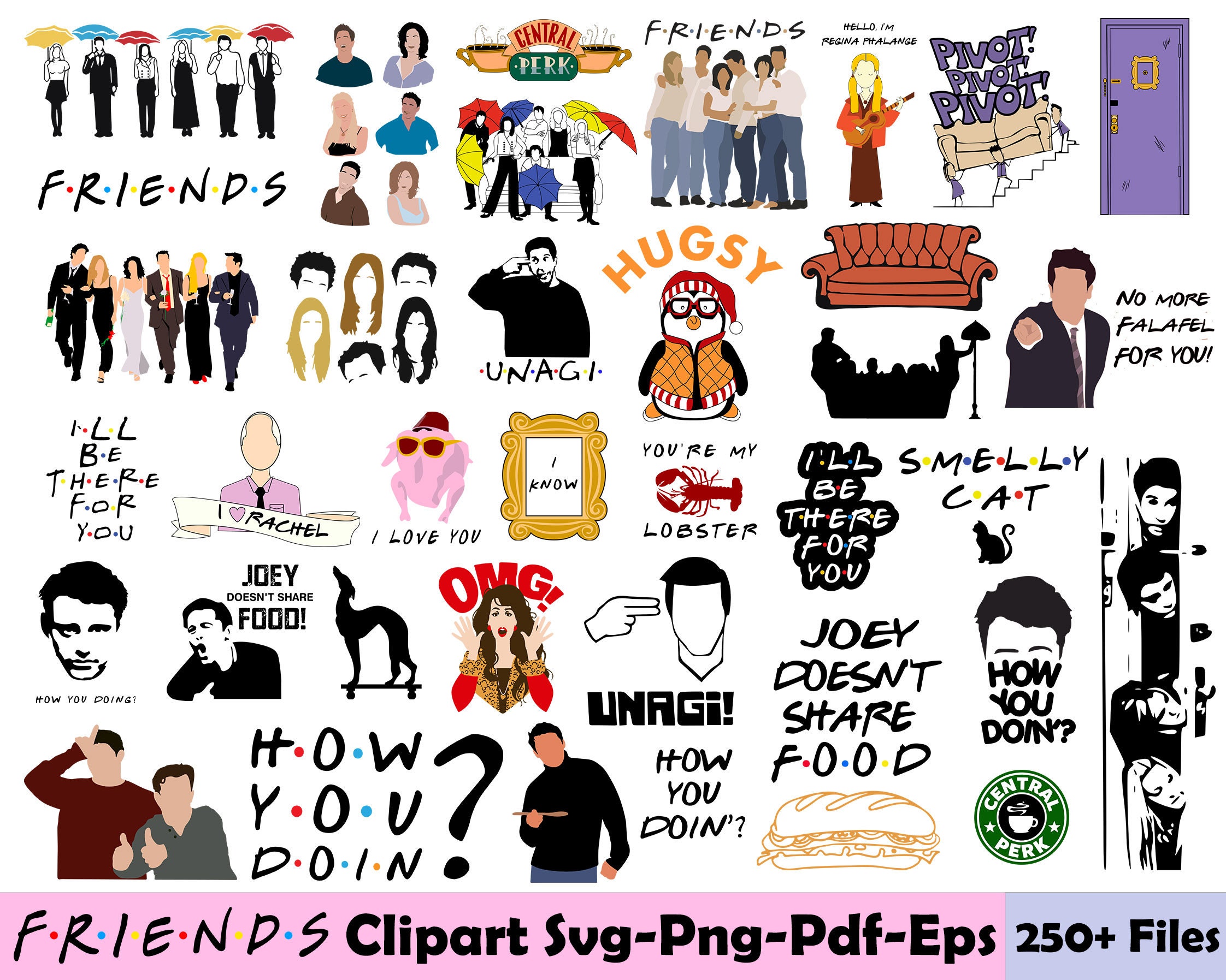 Friends Svg Bundle Friends Png Friendship Svg Cricut - Etsy UK