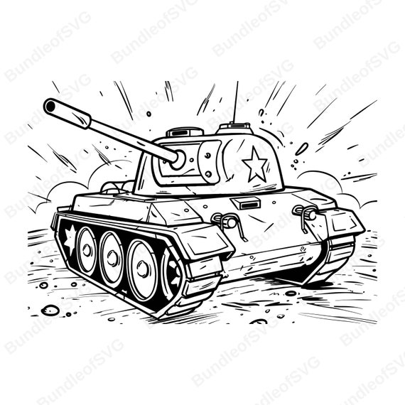 Army Tanker Drawing
