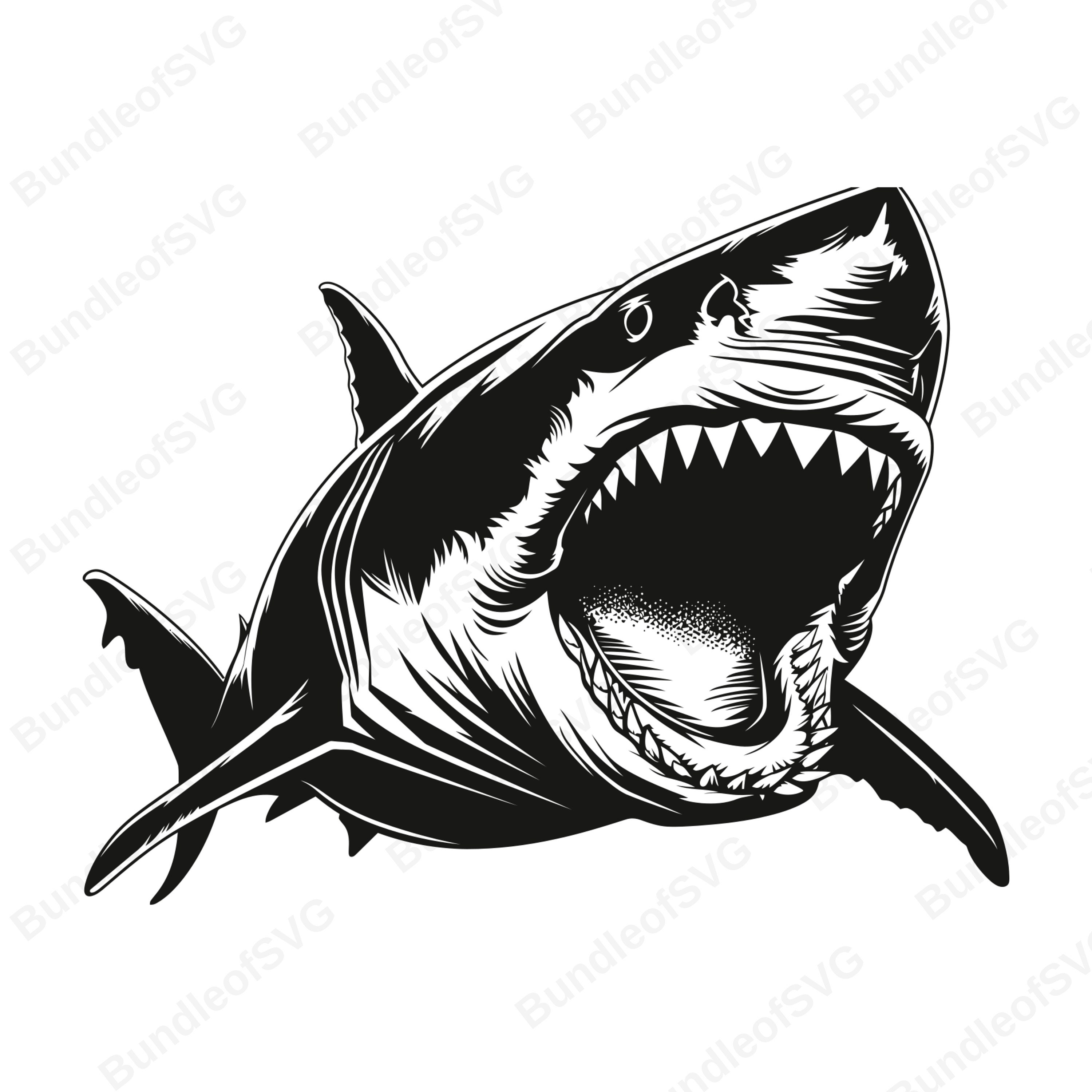 Shark Svg Bundle - Fish Svg - Ocean Svg - Fishing Svg - Sealife Svg ...