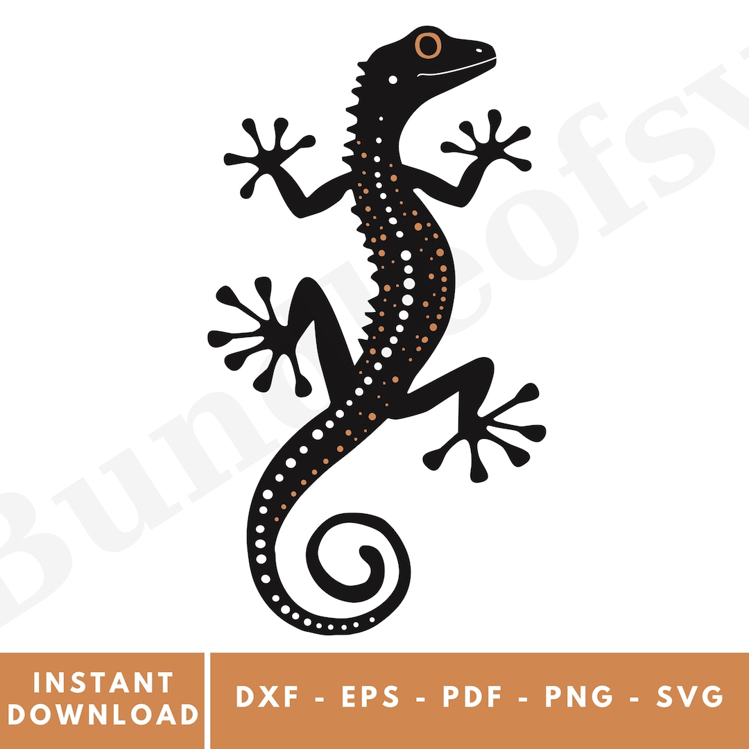 Gecko SVG Cut File for Cricut and Silhouette DIY Crafts Gecko ...