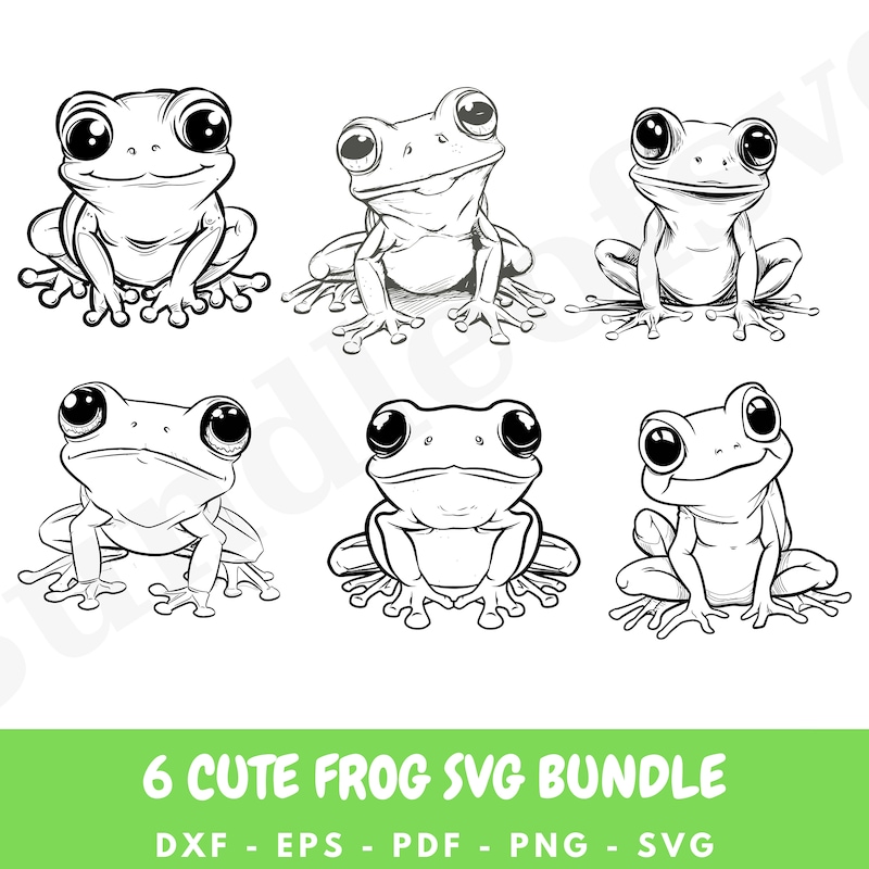 Frog Svg - Etsy