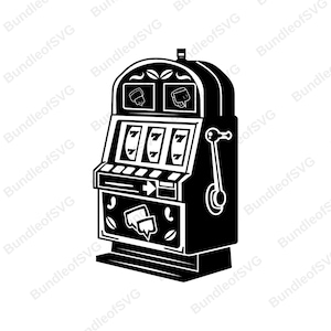 Slot Machine SVG Bundle - Gambling Svg - Casino Game Vector Graphics ...